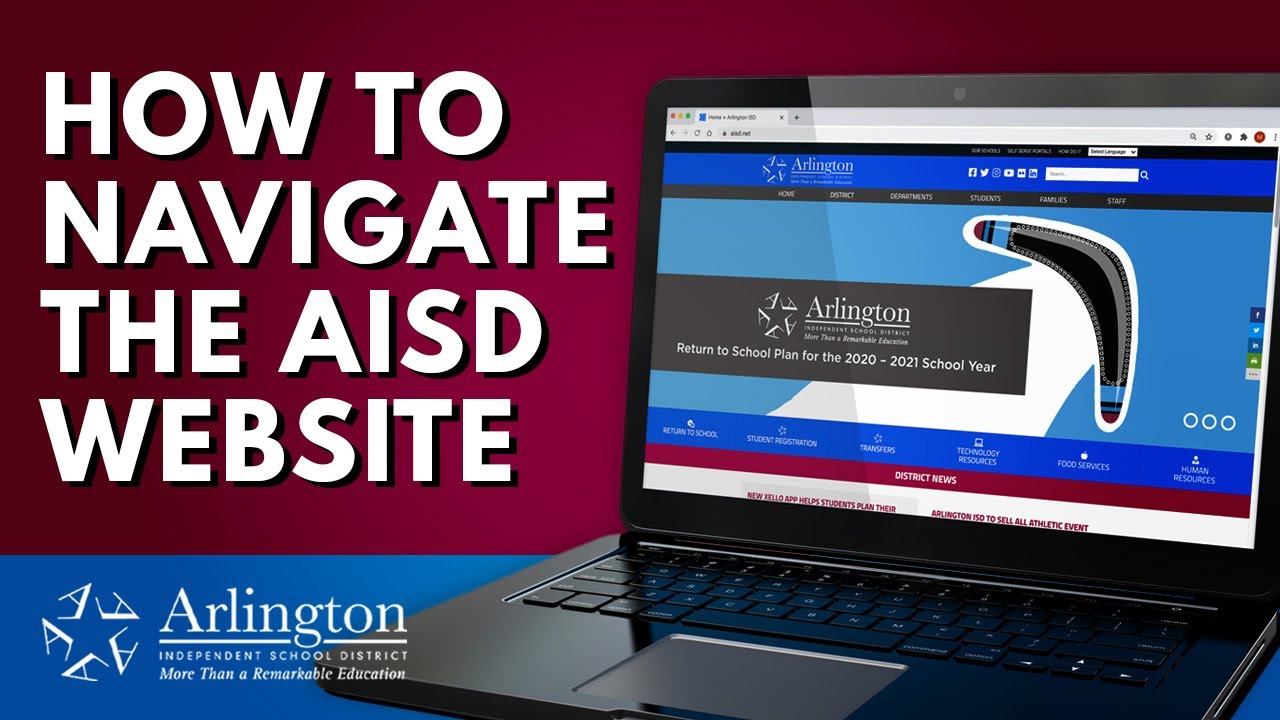 Arlington ISD presents How to Navigate the AISD Website - YouTube