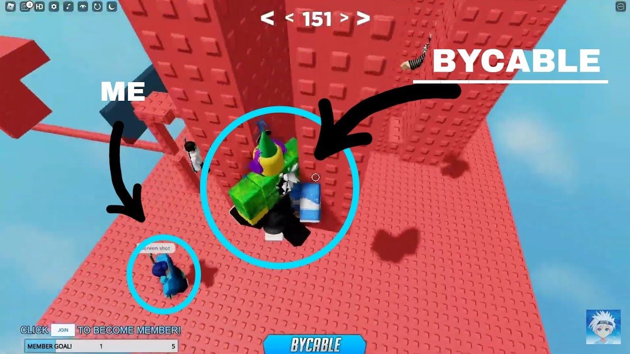 I MET BYCABLE IN A DIFFICULTY CHART OBBY! - YouTube