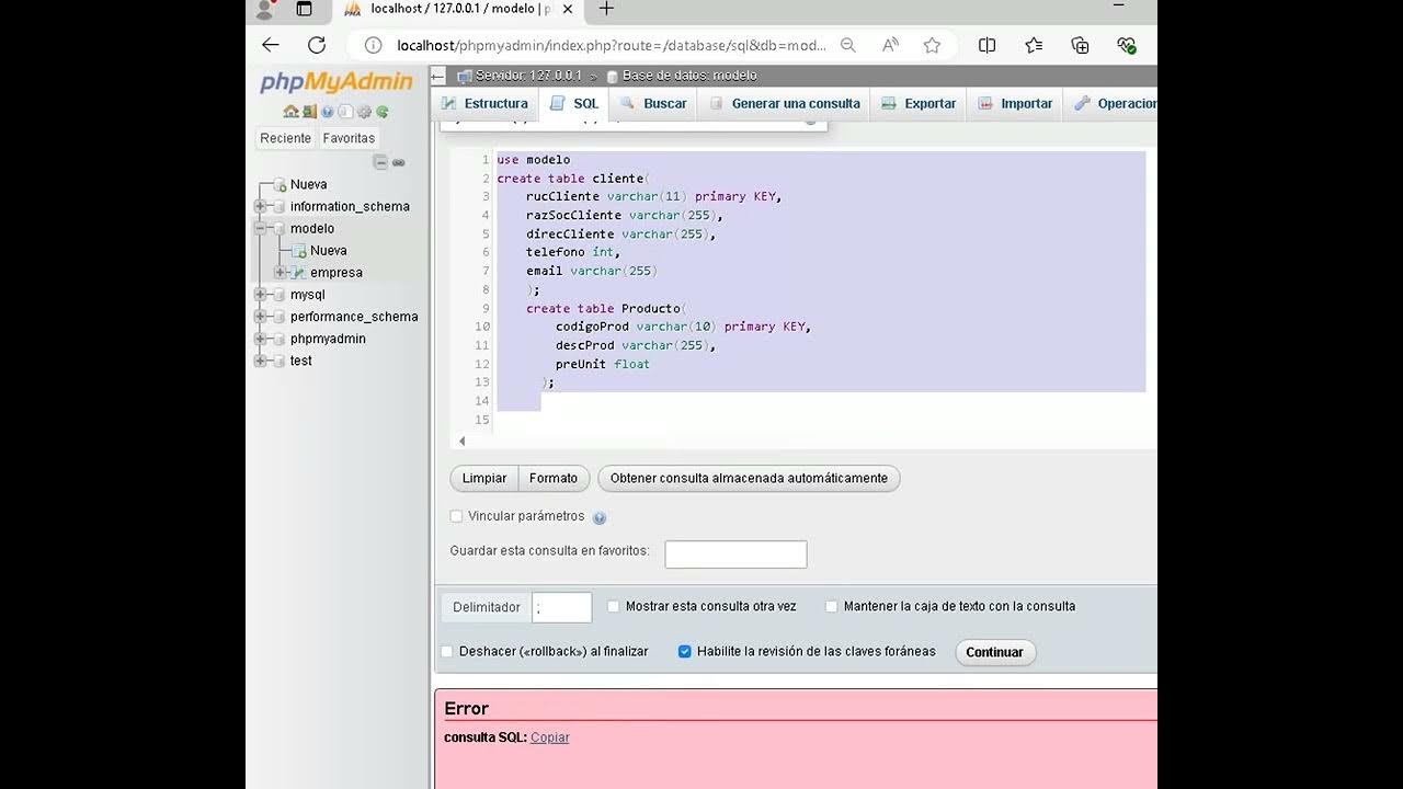 Instalación de XAMPP y MYSQL relacional - YouTube