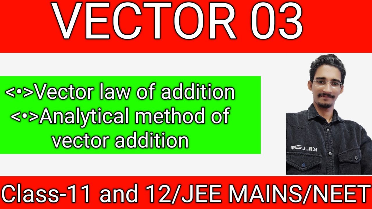 Vector 03- Vector law of addition and Analytical methode IIT-JEE MAINS ...