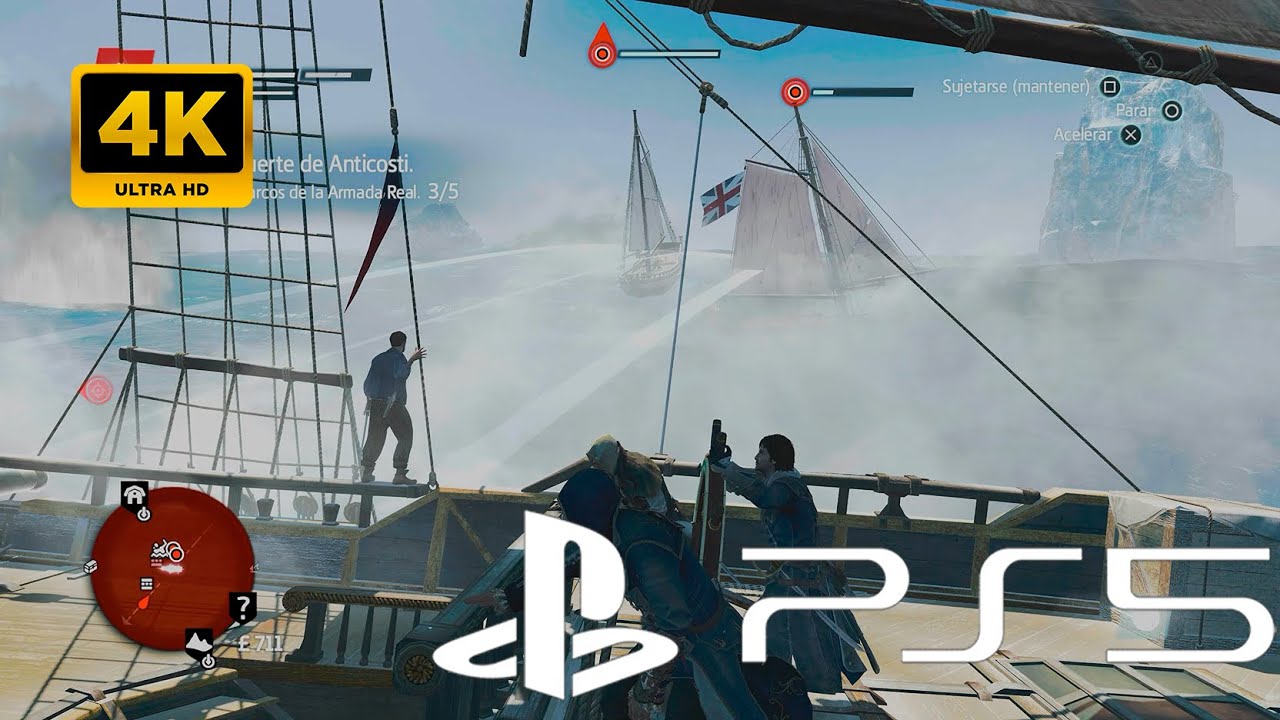 Pelea De Barcos Con La Armada Real (PS5) Assassin's Creed Rogue ...