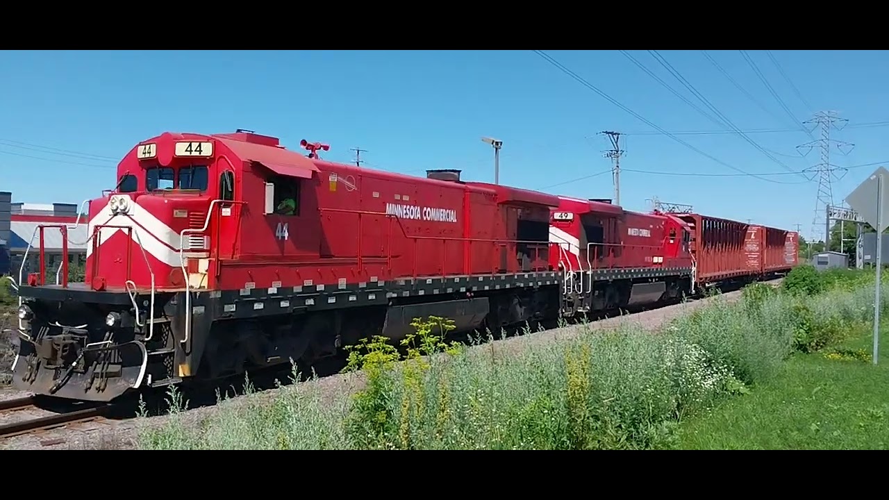 Minnesota commercial Hugo job with engines 44 and 49 - YouTube