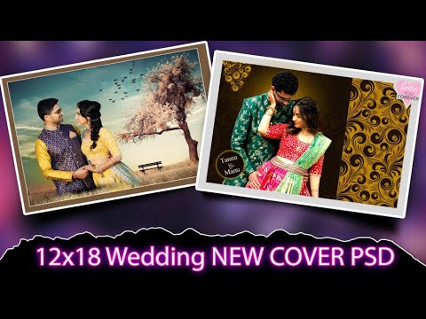 12x18 new WEDDING ALBUM COVER PSD Pack 40 - YouTube