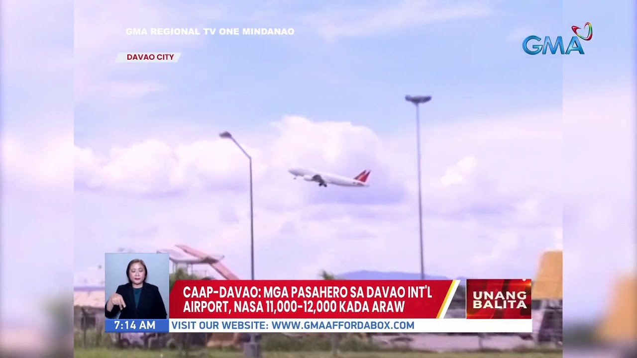 CAAP-Davao: Mga pasahero sa Davao Int'l Aiport, nasa 11,000-12,000 kada ...