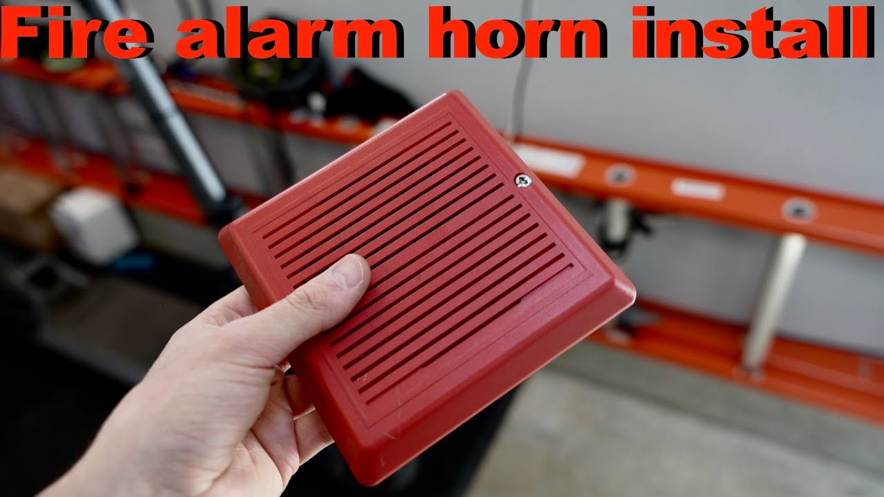 Fire Alarm Horn Installation - YouTube