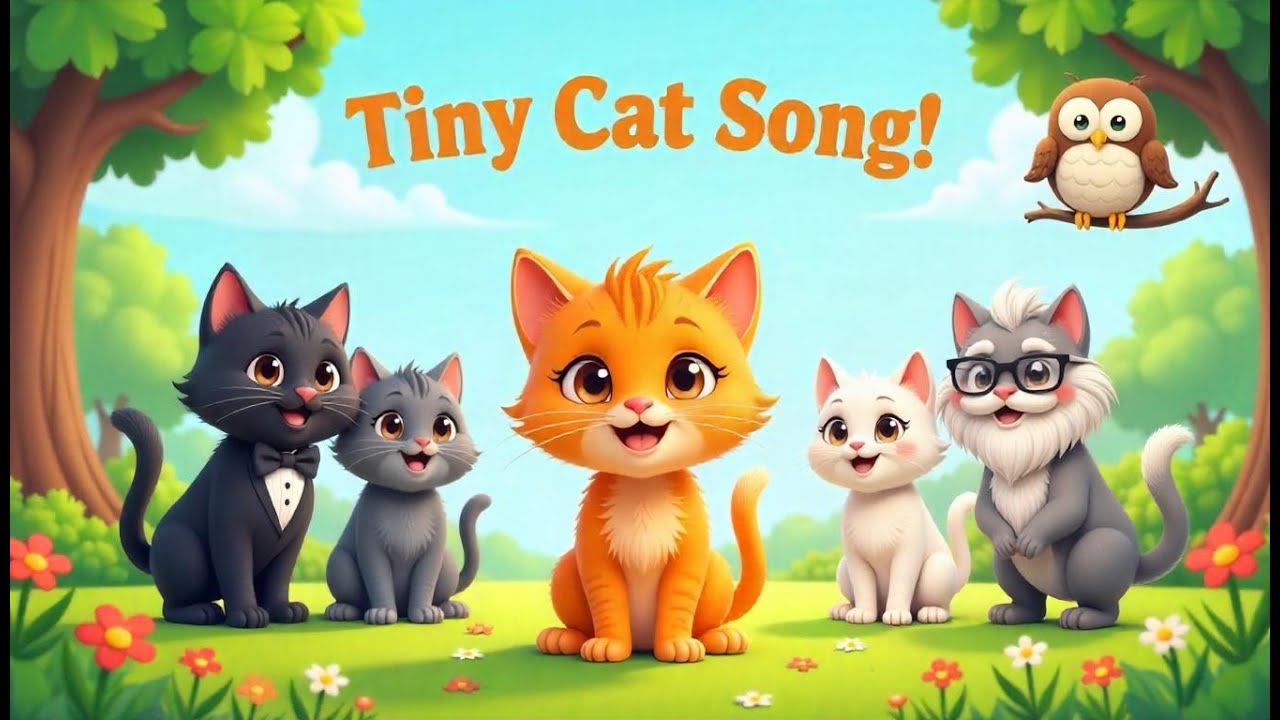 Tiny Cat Song 🐾 | Fun & Cute Kitty Family Dance for Kids! 🎶 - YouTube