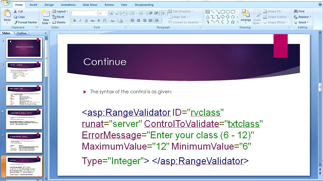 Range Validator In In Asp Net Part 1 Udrduhindi Youtube