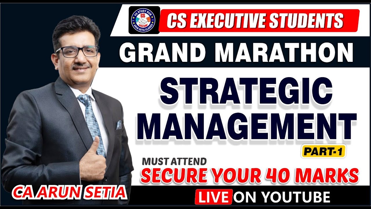 GRAND MARATHON I STRATEGIC MANAGEMENT PART -02 - YouTube
