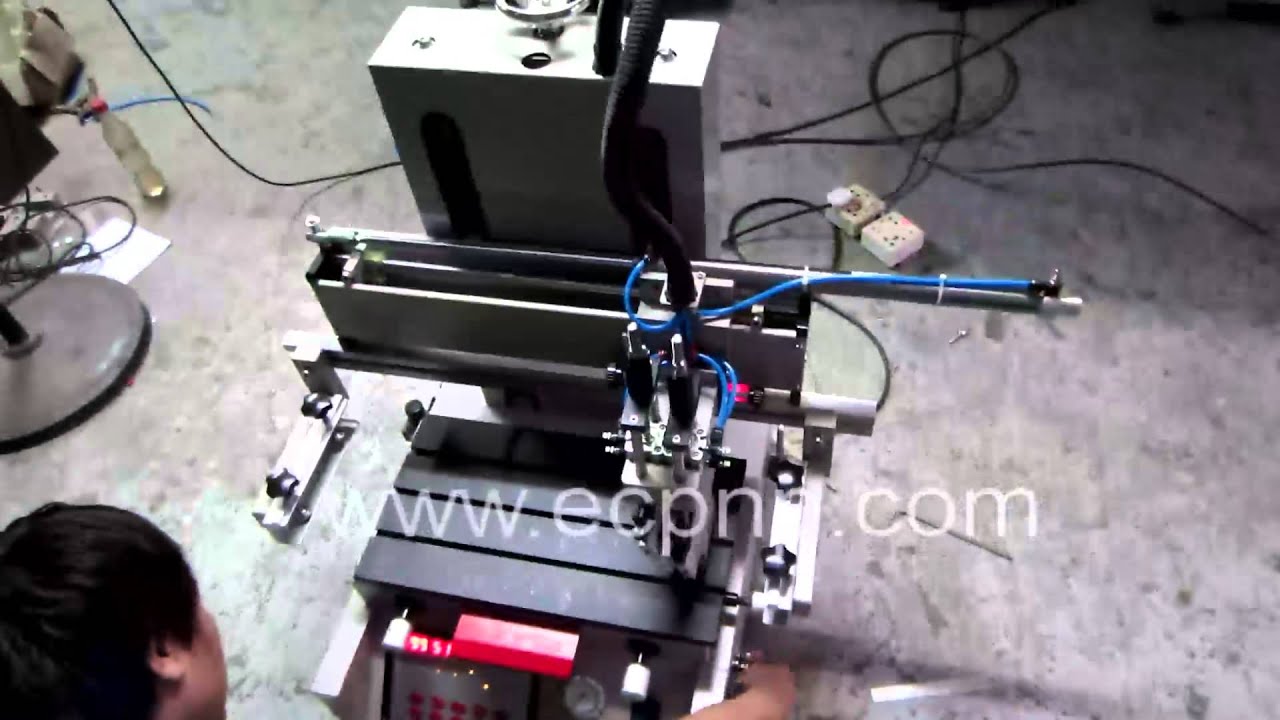 Plane Screen Printing Machine Plane Screen Printer - YouTube