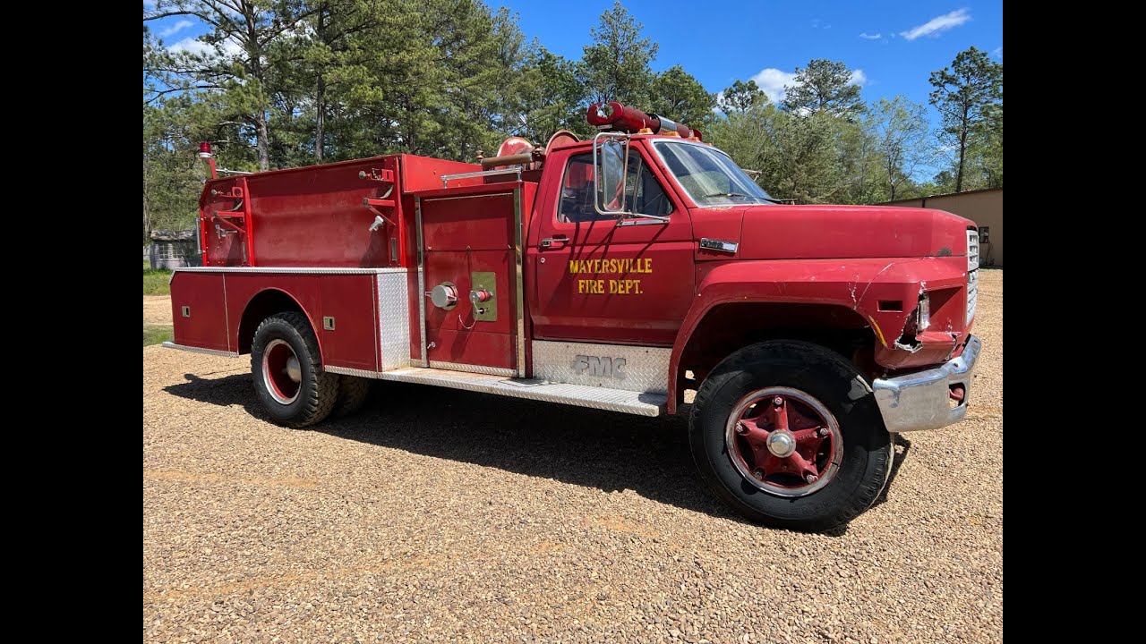 1980 Ford F700 Pumper Fire Truck VN2284 Lot#291 - YouTube