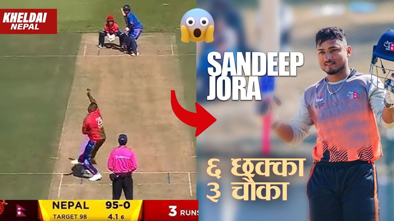 Sandeep Joraको 50 Nepal Vs England Highlights Honkong Sixers # ...
