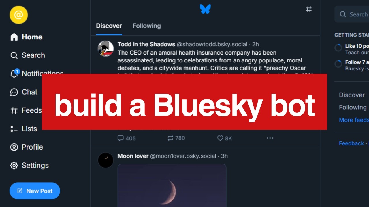How to build a simple BLUESKY posting bot - YouTube How to build a simple BLUESKY posting bot - YouTube