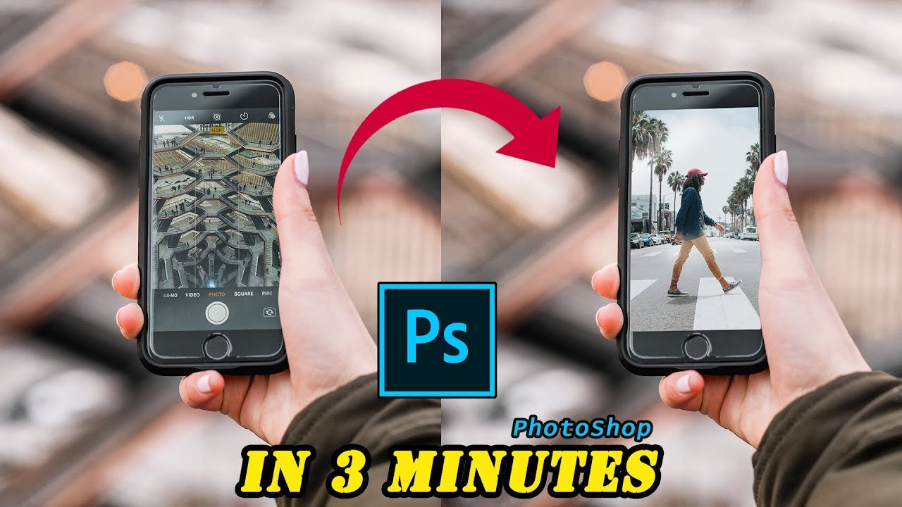 Change Screen Image of Mobile Phone using Photoshop in 3 minutes || Mr ...