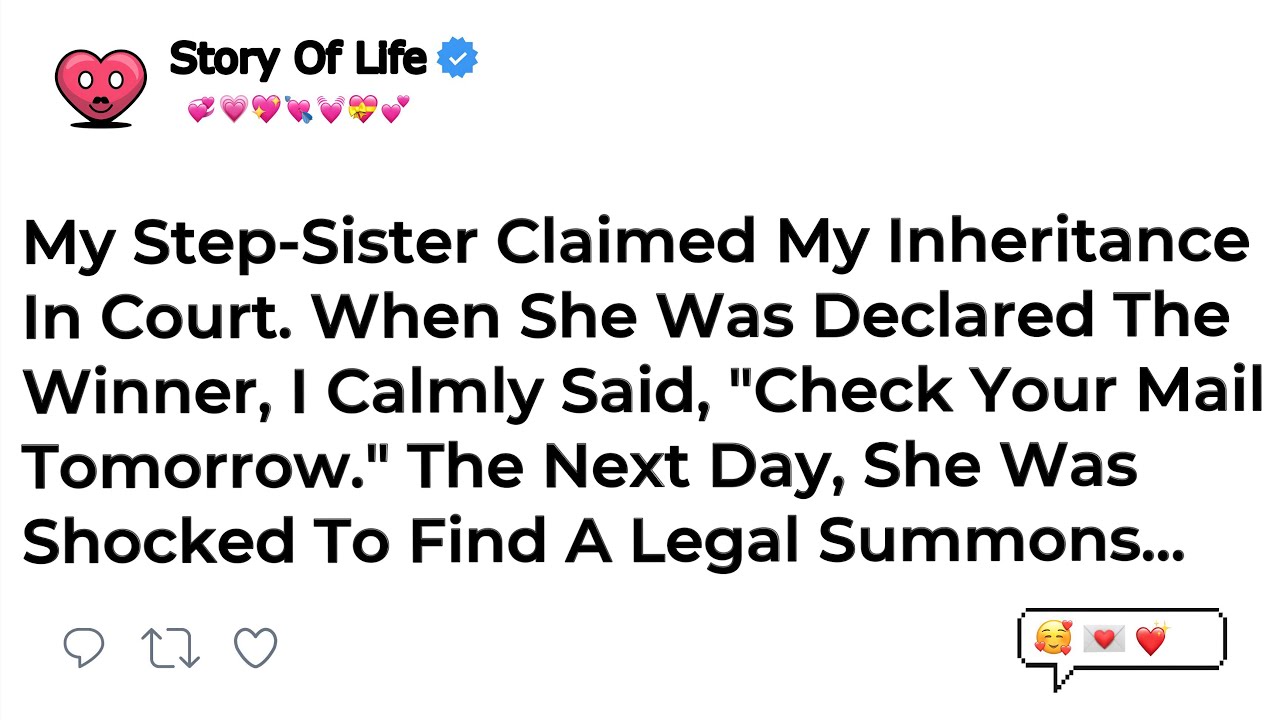 My Step Sister Claimed My Inheritance In Court When She Was Declared