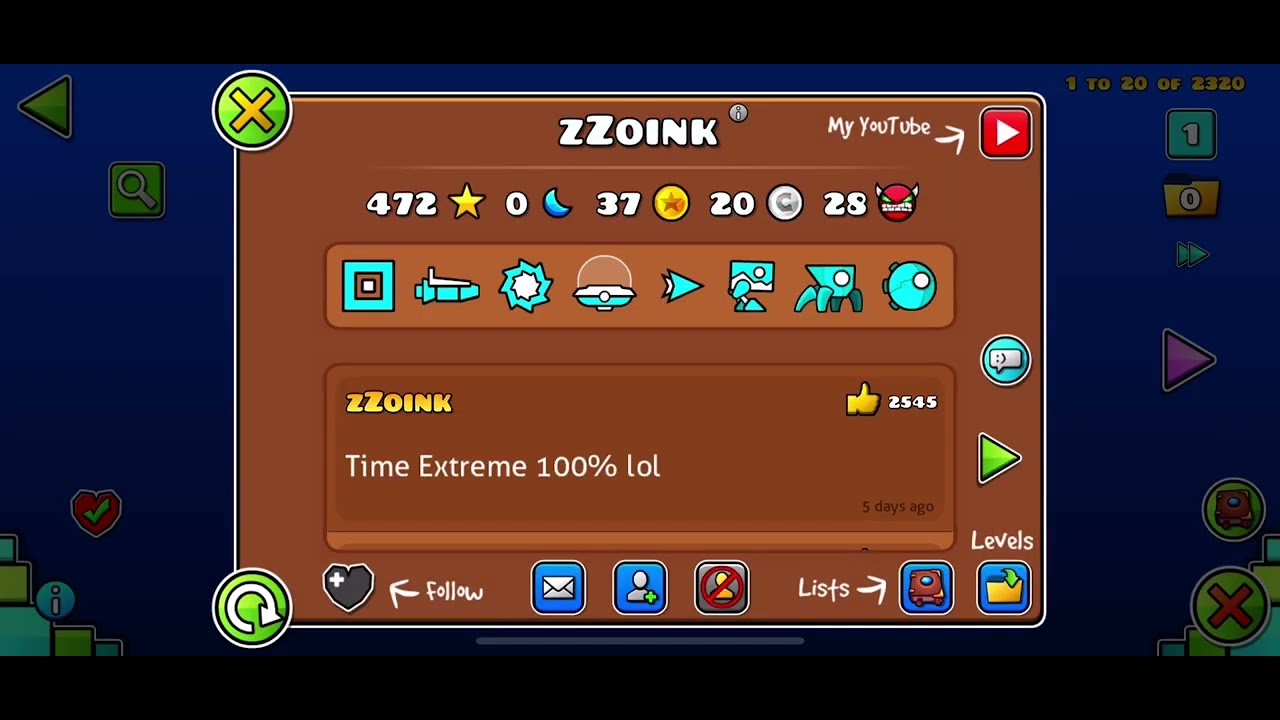 What happened to zoink account? #geometrydash #zoink #proplayer - YouTube