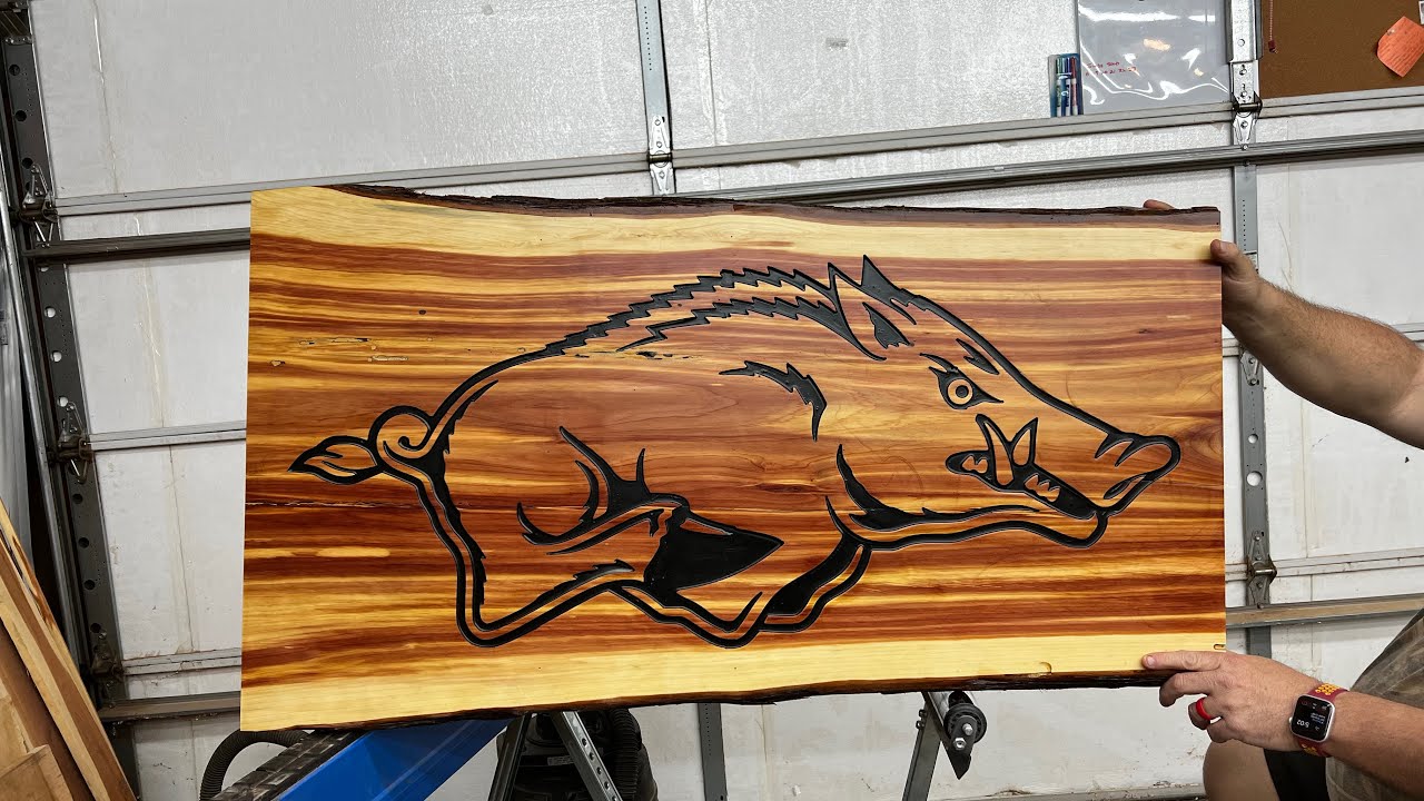 Making a BIG Razorback Sign With My Shapeoko Pro XXL - YouTube
