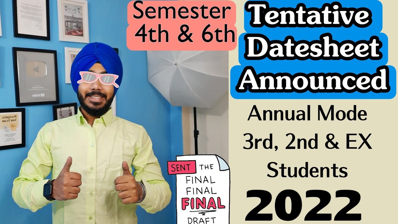 DU-SOL Tentative Datesheet Announced 2022 | For All Annual/ Semester ...