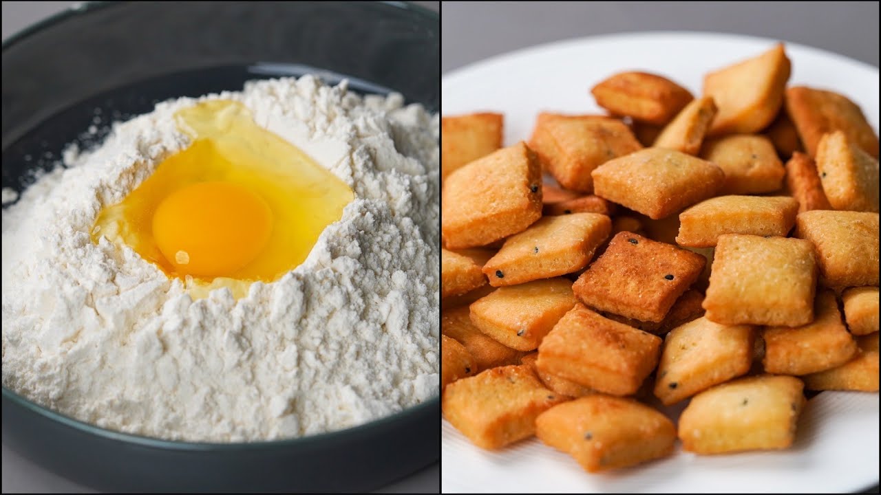 I Combined Egg With Flour & Make This Delicious Flour Snacks | 10 Min ...