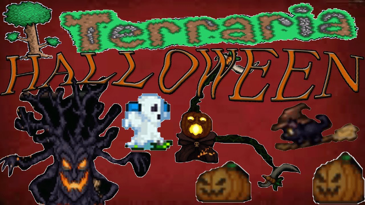 Terraria 1.2 Halloween!: PUMPKIN MOON BATTLE! PUMPKING! - YouTube