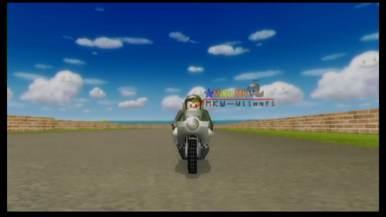 MKWii Font Test & CPU Route Fix by Paradise Circuit - YouTube