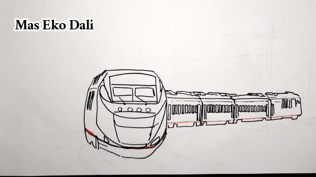 How to draw train, Amtrak acella Expres - YouTube