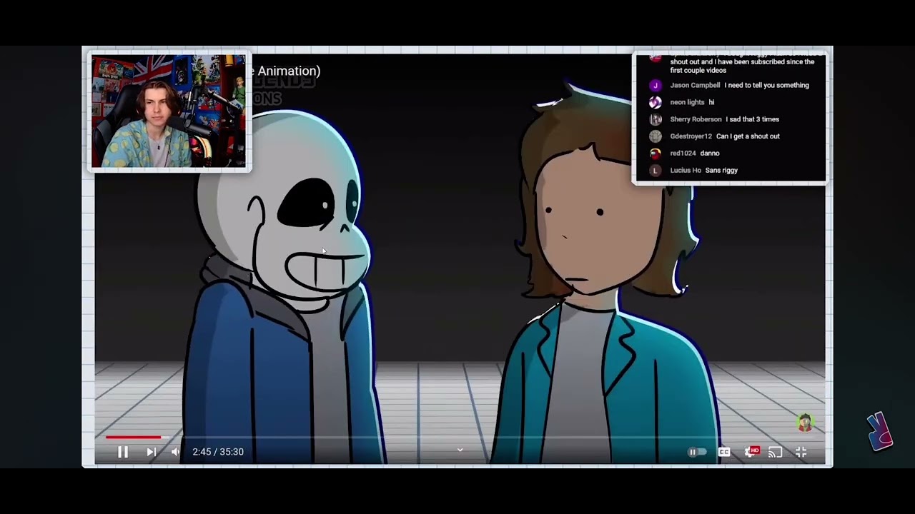 @DannoDraws reacts to Sans Vs Riggy (⁠@CyberLegendsAnimations) - YouTube