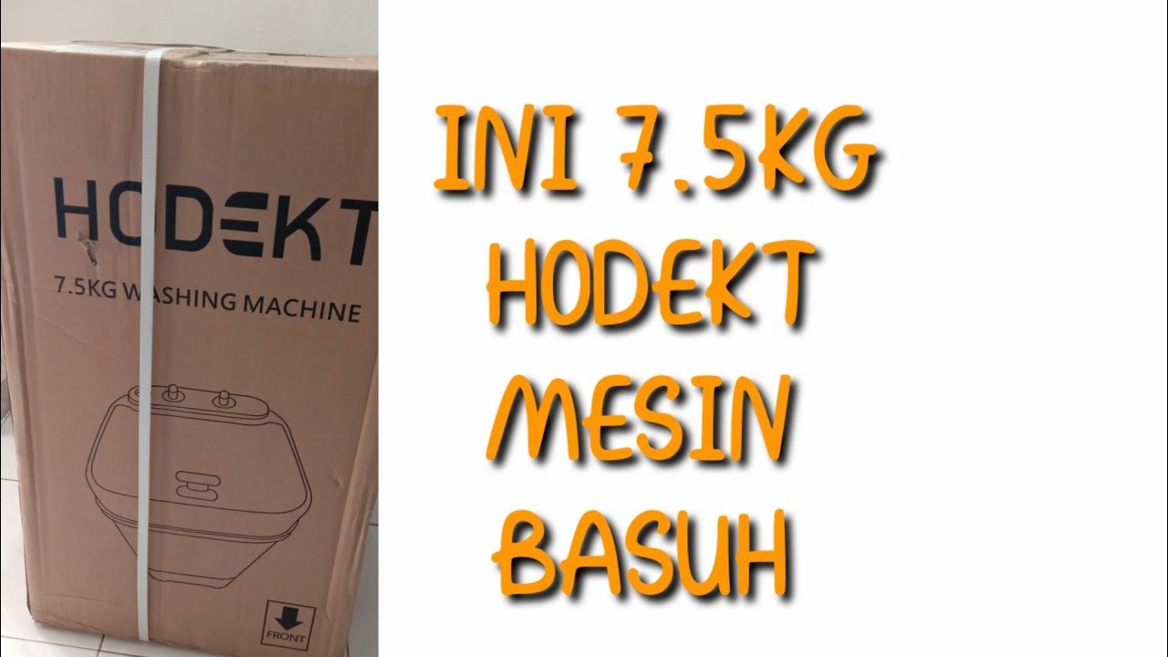 7.5KG HODEKT WASHING MACHINE REVIEW #simpleliving - YouTube