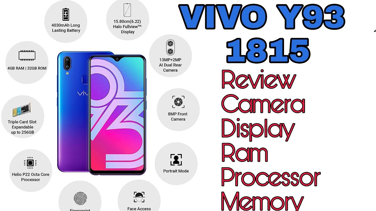 vivo Y93 1815, vivo unboxing and review, vivo, full hd video - YouTube
