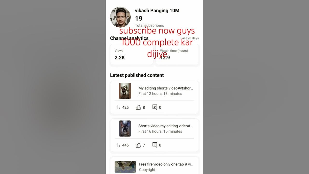 Subscribe to my channel 1000k complete kar dijiye# @vikashPanging-m4z - YouTube