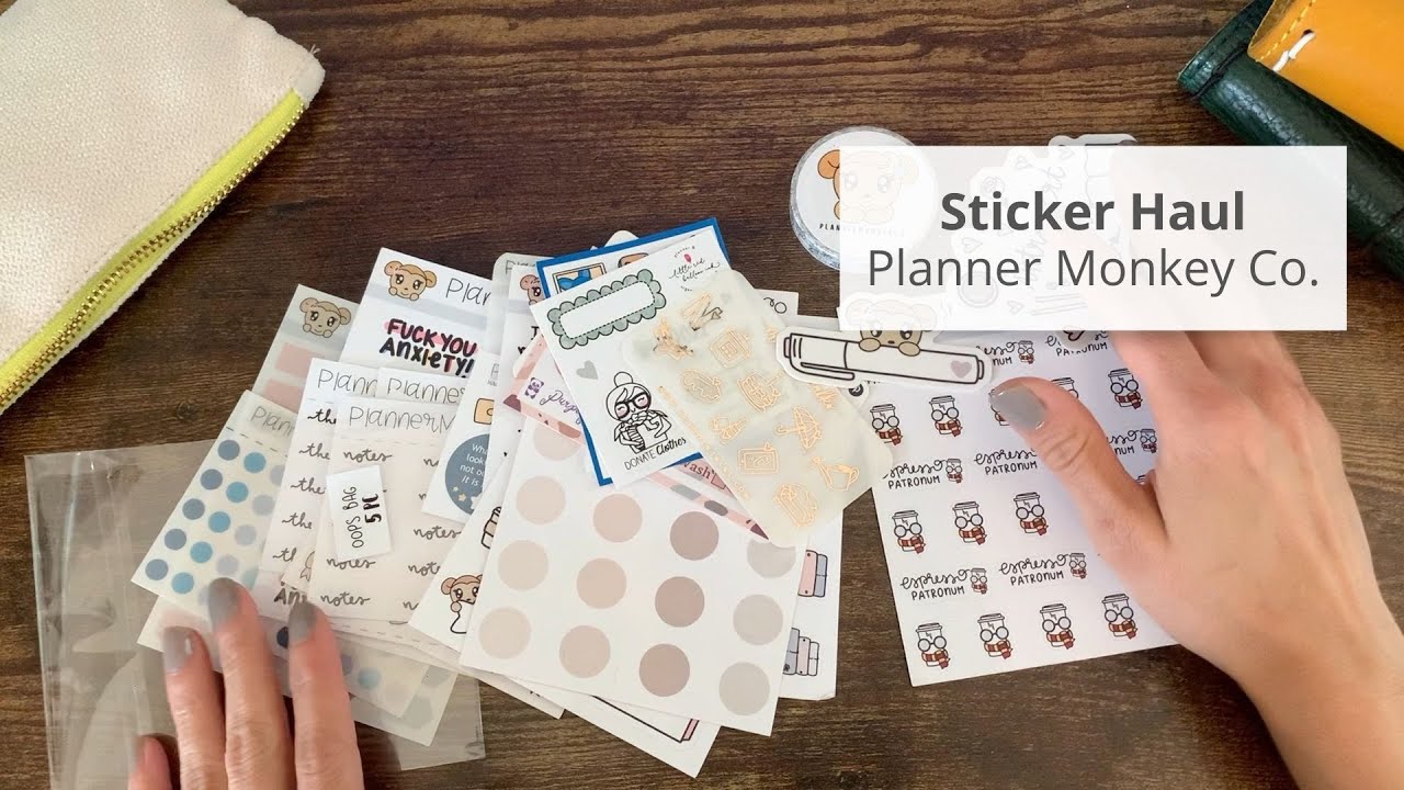 Planner Monkey Co Sticker Haul - YouTube