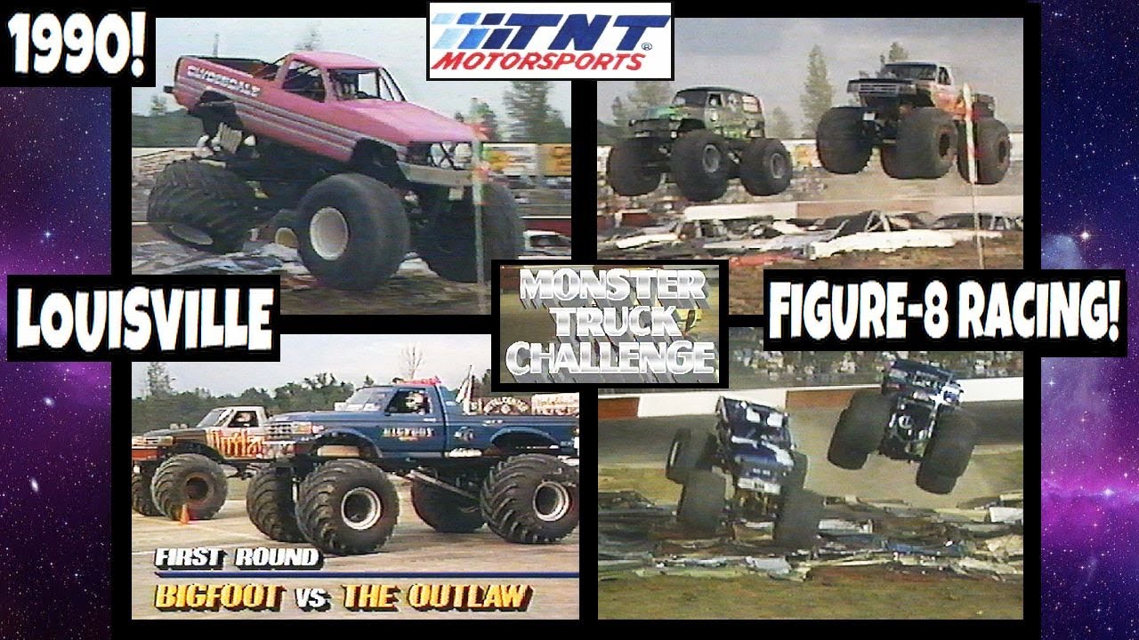 1990 ESPN SPEEDWORLD! FIGURE 8 MONSTER TRUCK RACING! LOUISVILLE ...