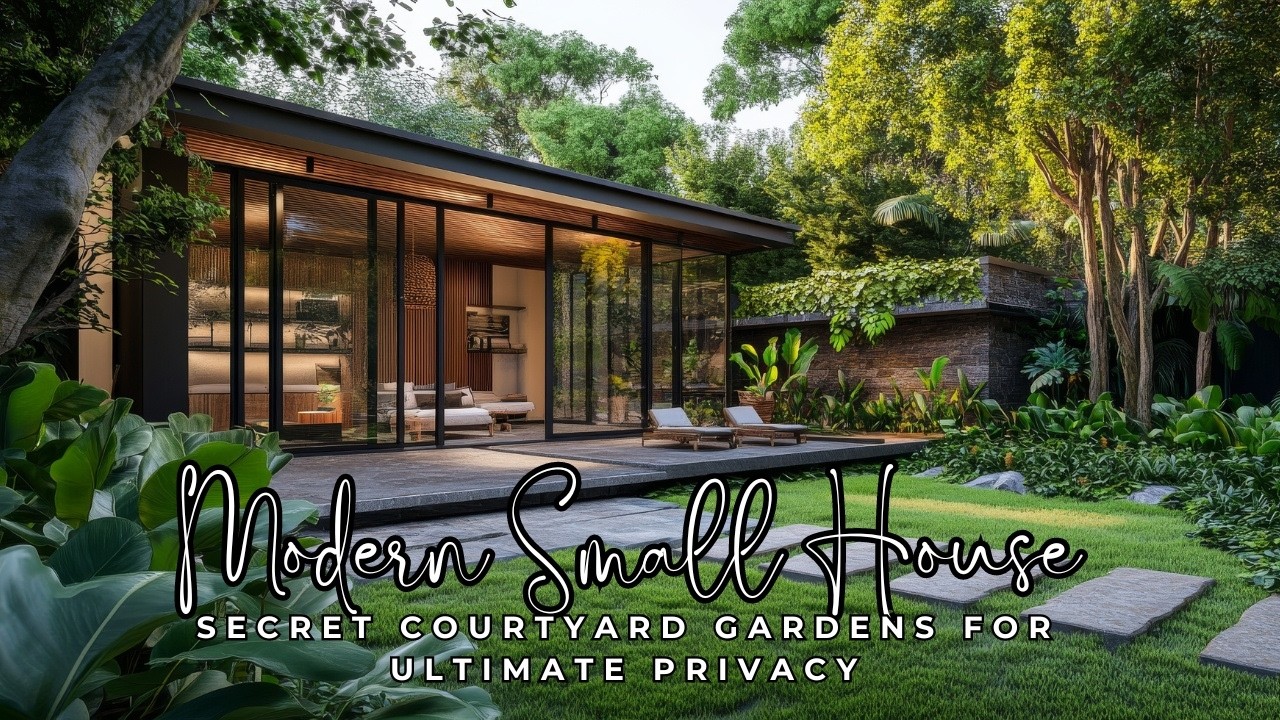 Modern Small House Architecture: Secret Courtyard Gardens for Ultimate ...