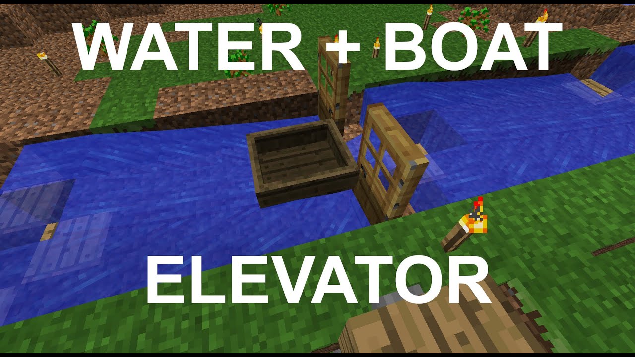 Water Boat Elevator in Minecraft Beta - YouTube