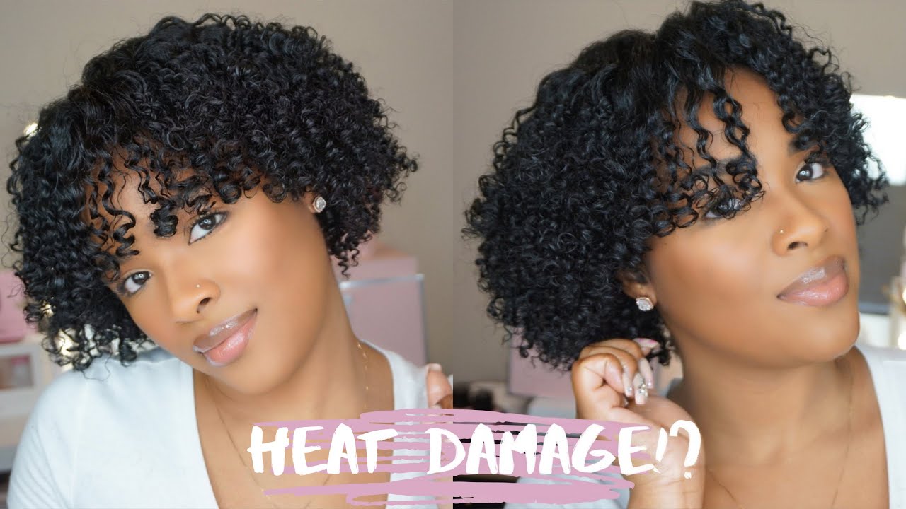 Defined Twist Out on Heat Damaged Natural Hair | Type 4 Curls - YouTube