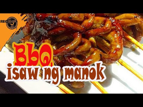 Isaw street food | best recipe | ihaw ihaw | bituka ng manok | isaw ...
