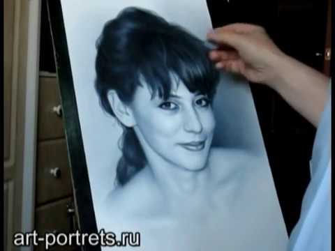 Portrait drawing Youtube. Art portrait of beauty