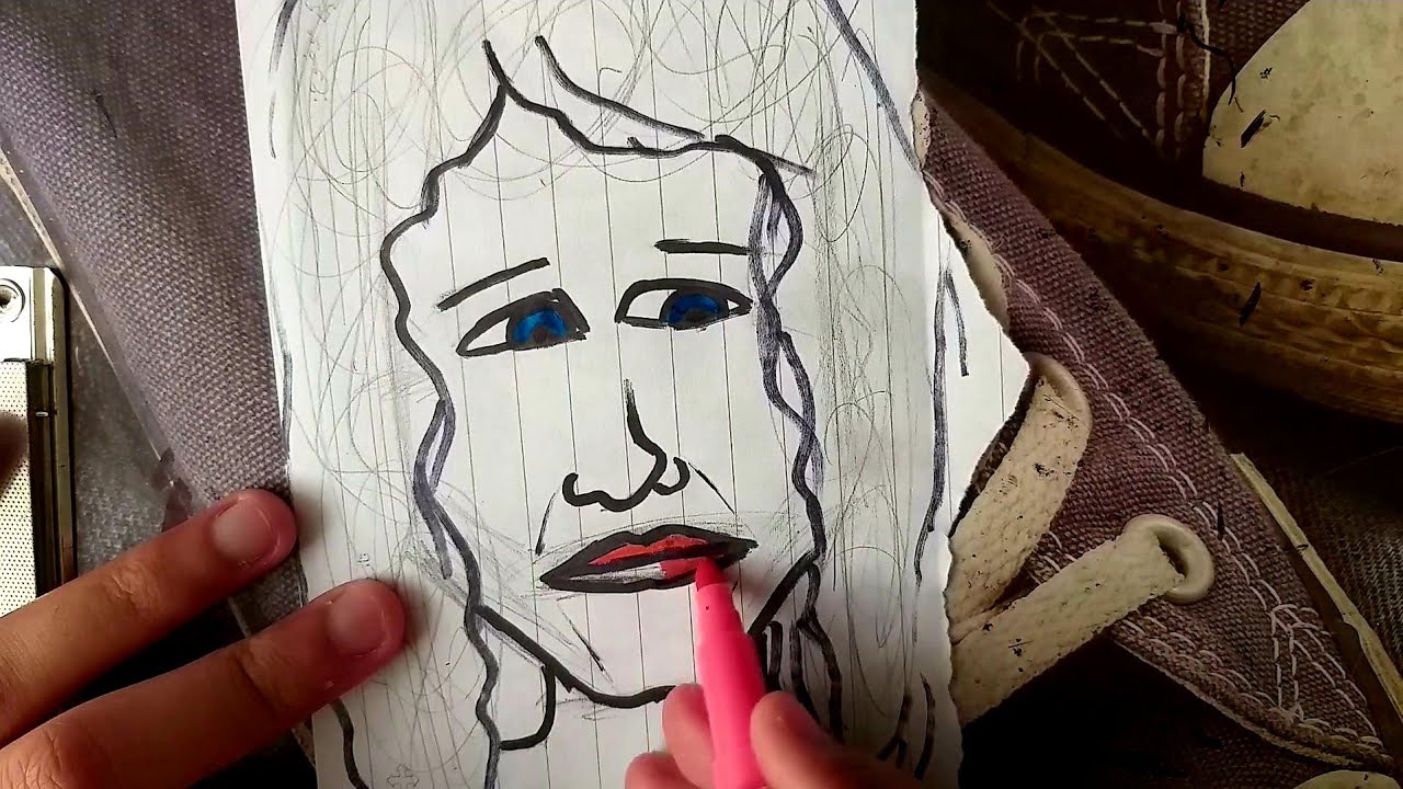 you can draw a face this way - YouTube