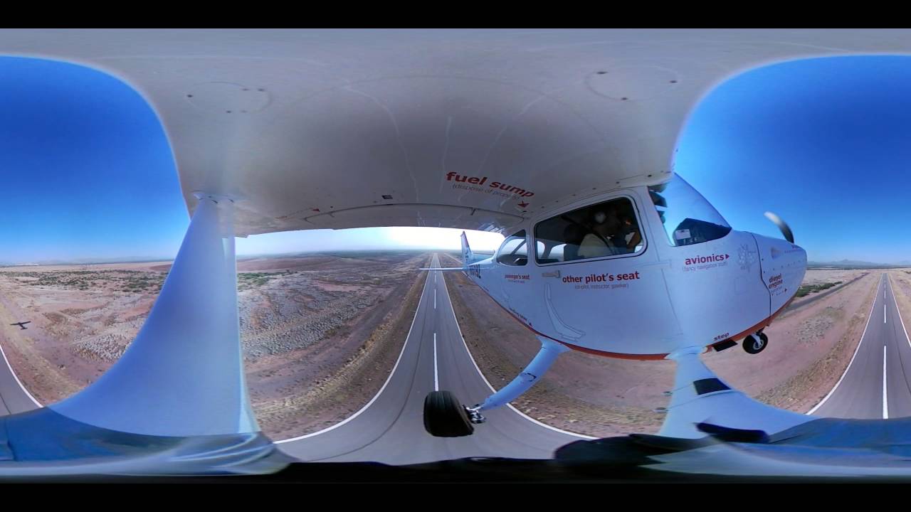 360 CAM Redbird Cessna 172 Takeoff from P03 - YouTube