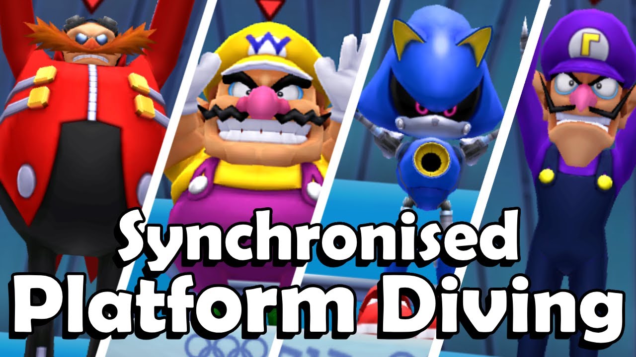 Mario & Sonic at the London 2012 Olympic Games [3DS] - Platform Diving ...