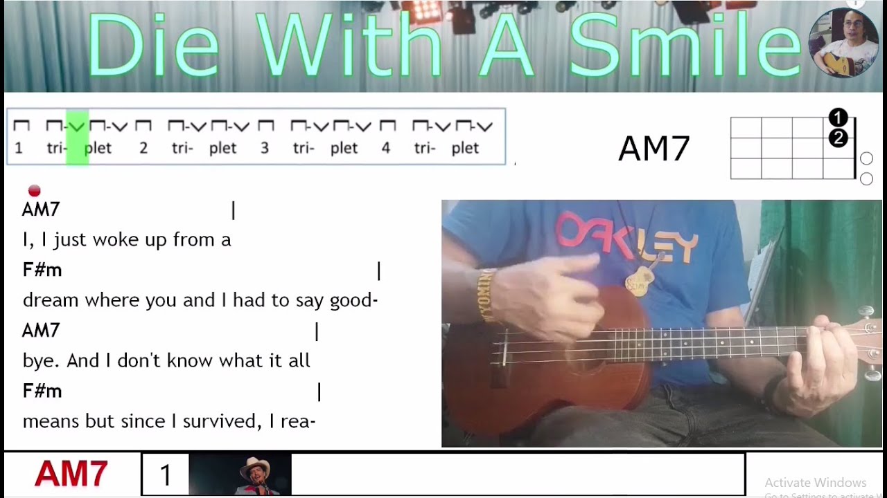Learn 'Die With A Smile' on Ukulele – Chords, Lyrics & Strumming ...