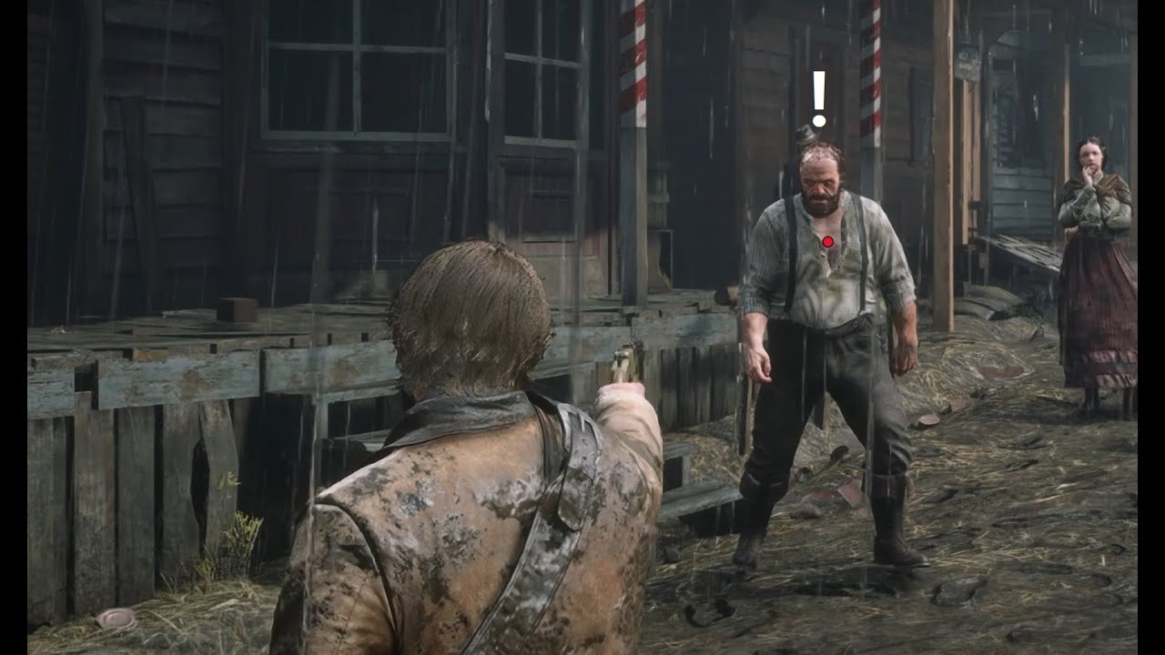 (RDR2)How to use a gun in “Americans at Rest" mission - YouTube