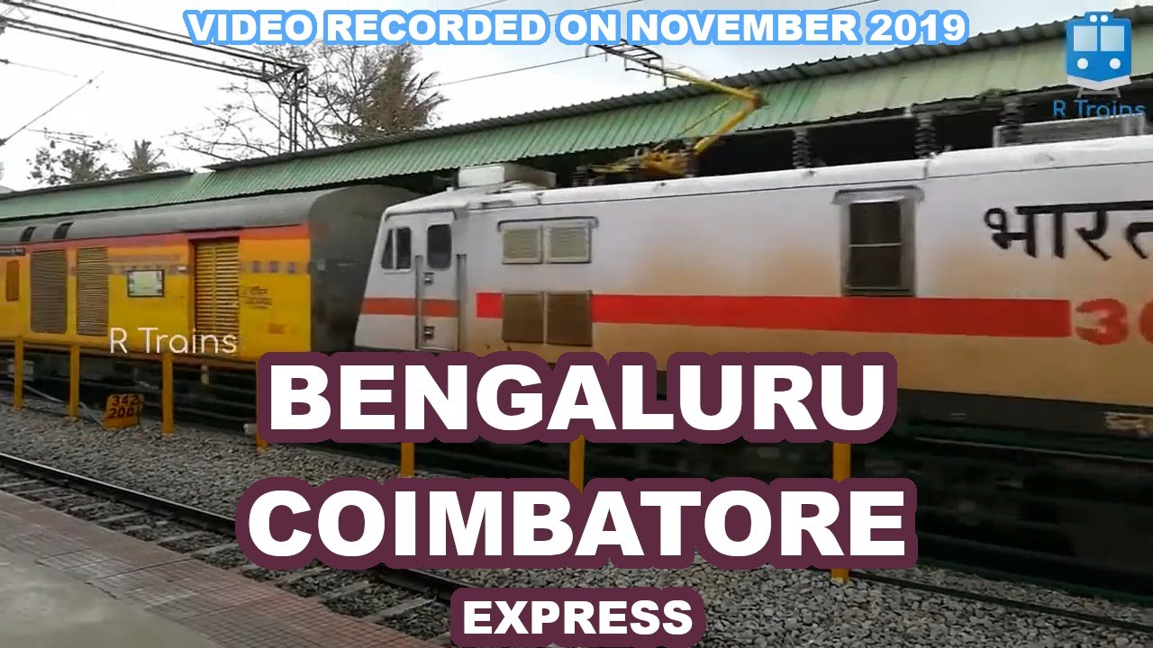 Bengaluru Coimbatore Uday Express | Train Numbers 22665 22666 - YouTube
