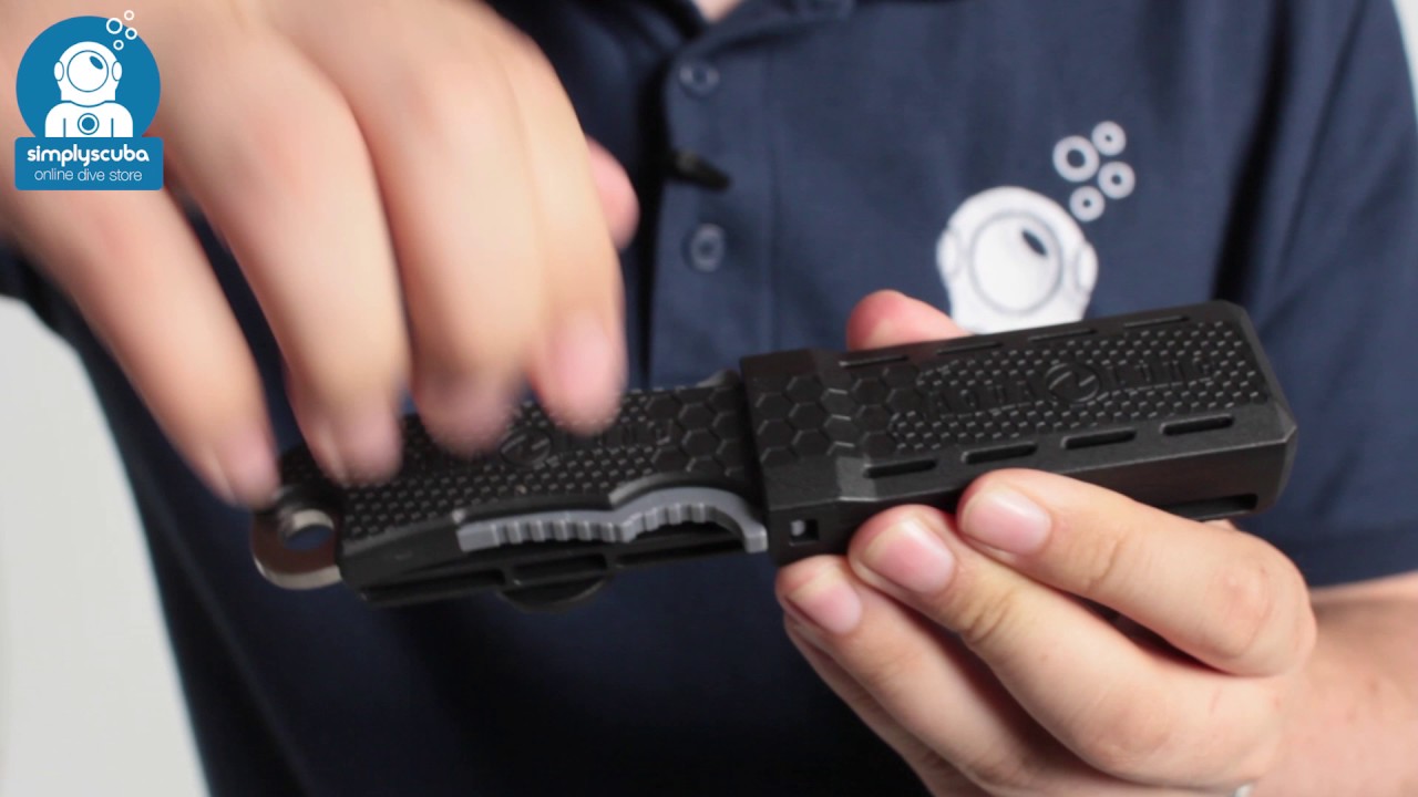 Aqua Lung Small Squeeze Knife - www.simplyscuba.com - YouTube