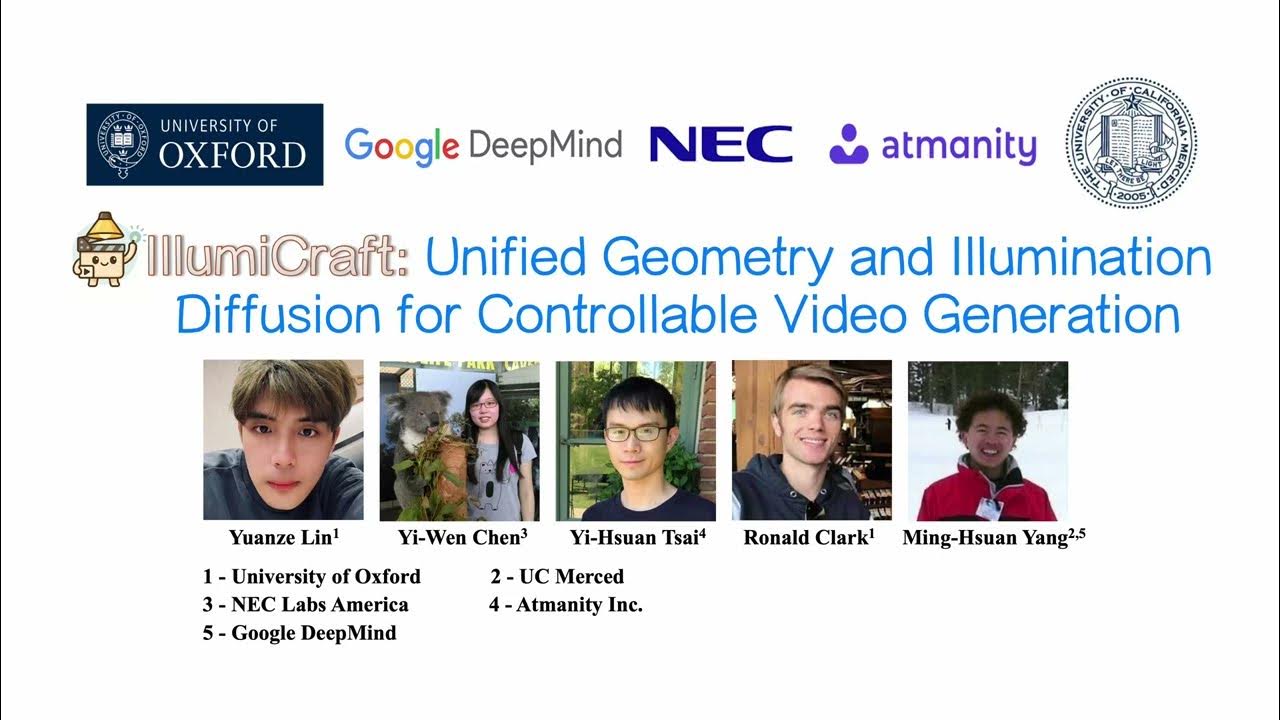 IllumiCraft: Unified Geometry and IlluminationDiffusion for Controllable Video Generation - YouTube