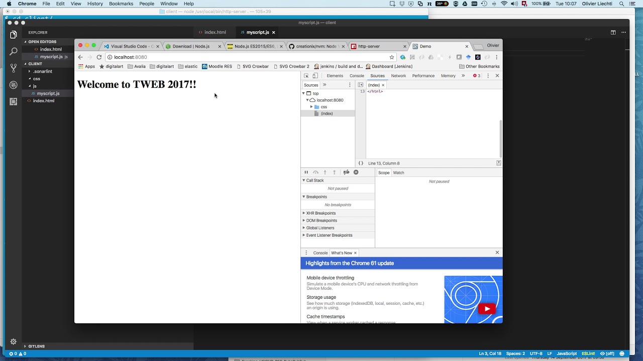Setup (02): client-side debugging - YouTube