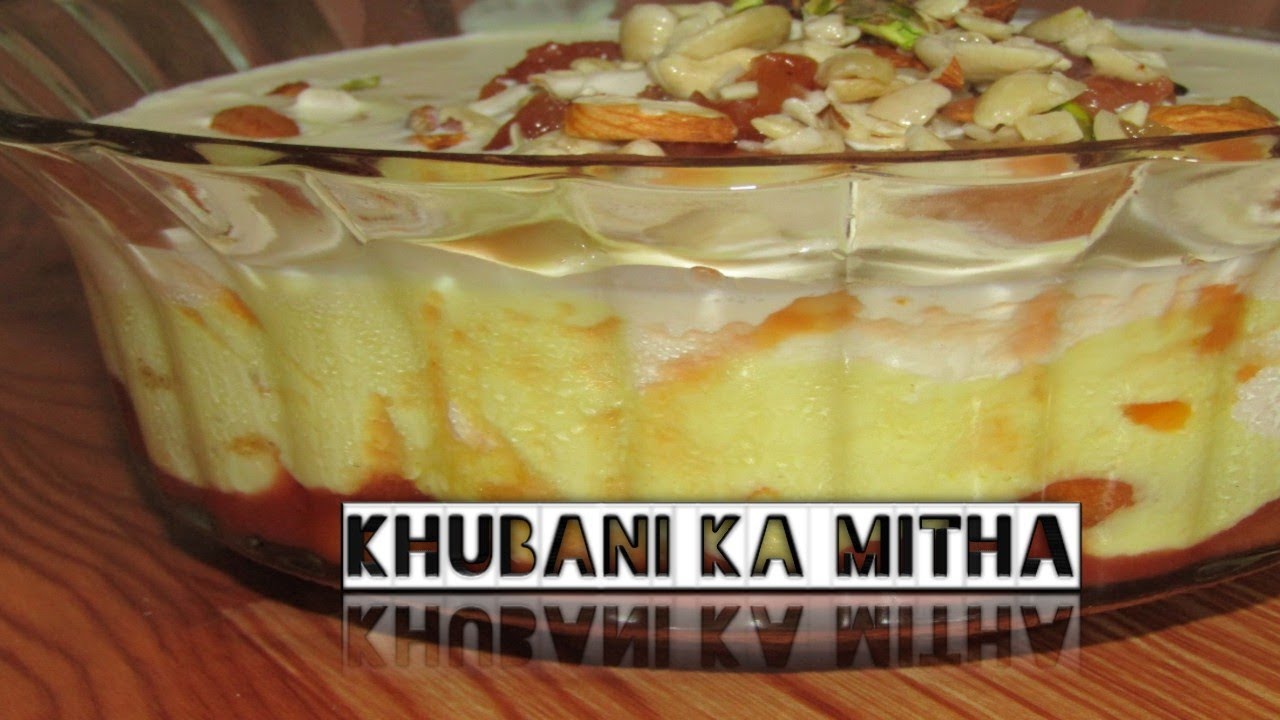 Kubani ka mitha with cake 🎂 by razi moms kitchen - YouTube