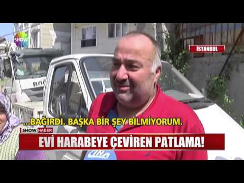Evi harabeye çeviren patlama!