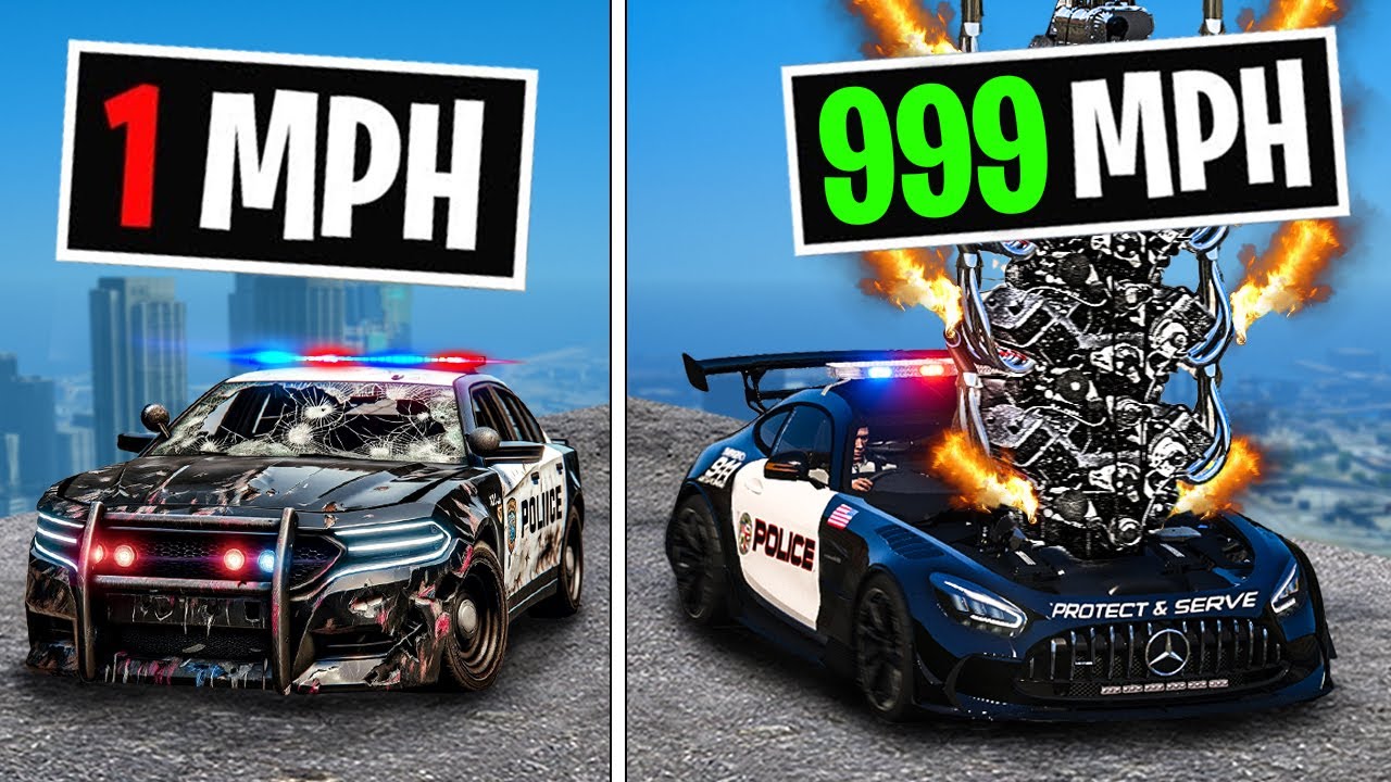 Upgrading Slowest to Fastest Cop Cars on GTA 5 RP - YouTube