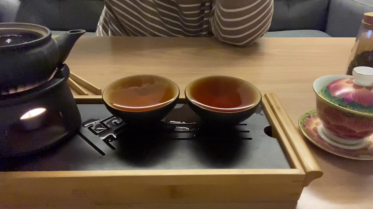 ASMR / 보이차, 물소리, 다도, 팅글, 잠오는 소리 _ puer tea, water drops, tapping ...