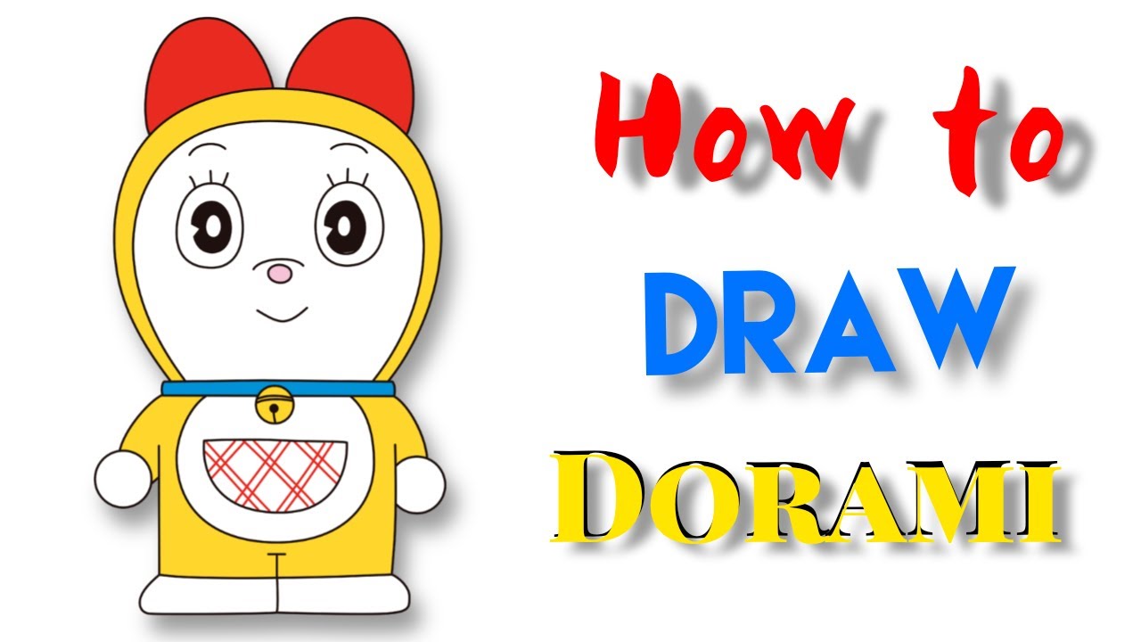 Dorami Drawing || How to draw Dorami || Sahiba Drawing - YouTube